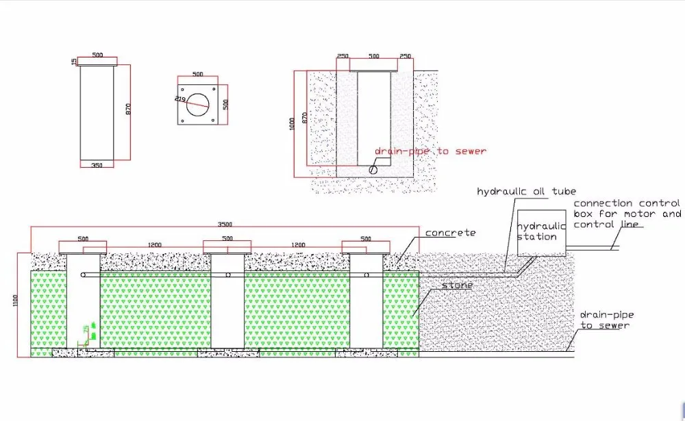 2018 Automatic Rising Bollard /hydraulic Bollard - Buy Stainless Steel ...