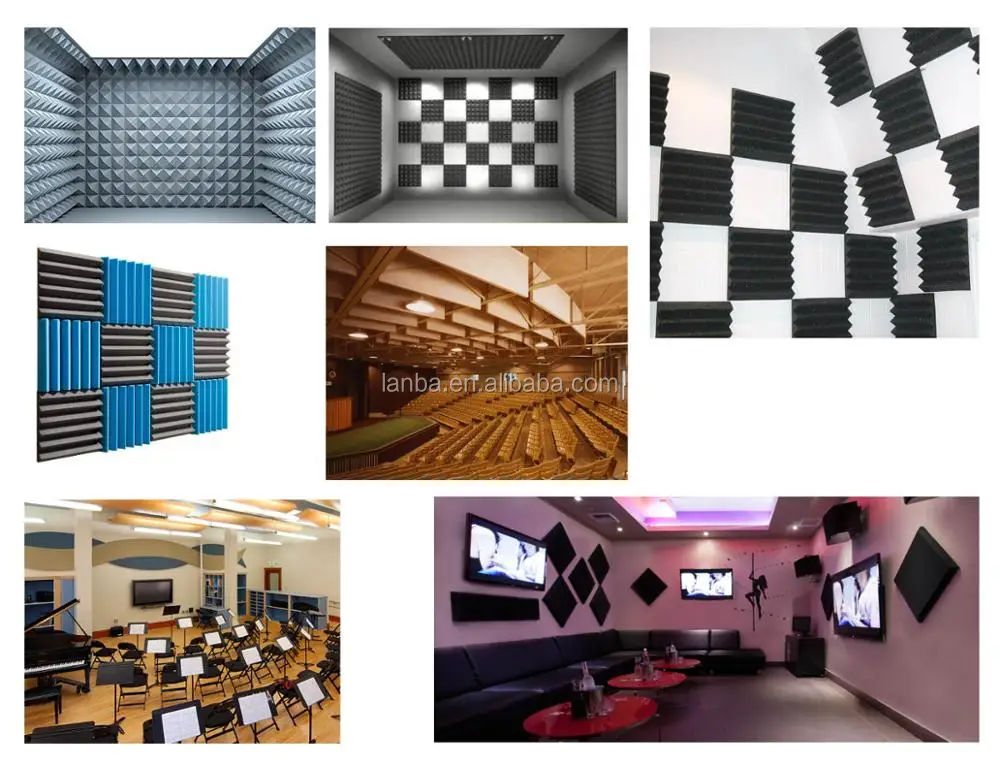 Harga Pabrik Bentuk Piramida Busa Studio Busa Akustik, Lembaran Busa ...