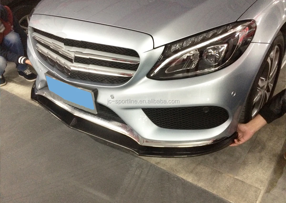 Upgrade Your Mercedes W205 with Carbon Fiber Bumper Lip