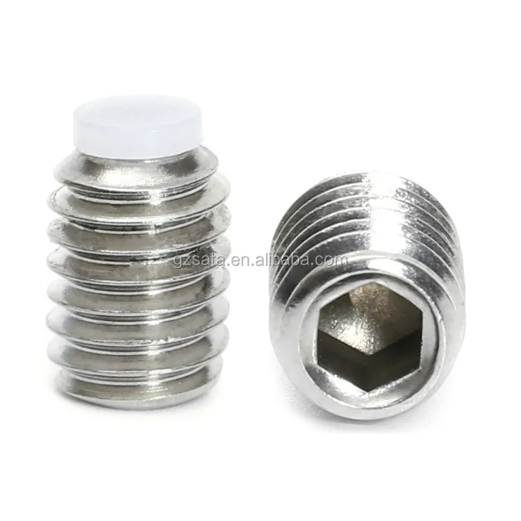 18-8 Stainless Steel Hex Socket Non-Marring Set Screws