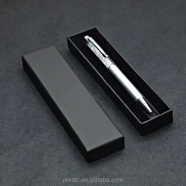 Accept Custom Order Cardboard Rectangle Pen Gift Box With Black Foam ...