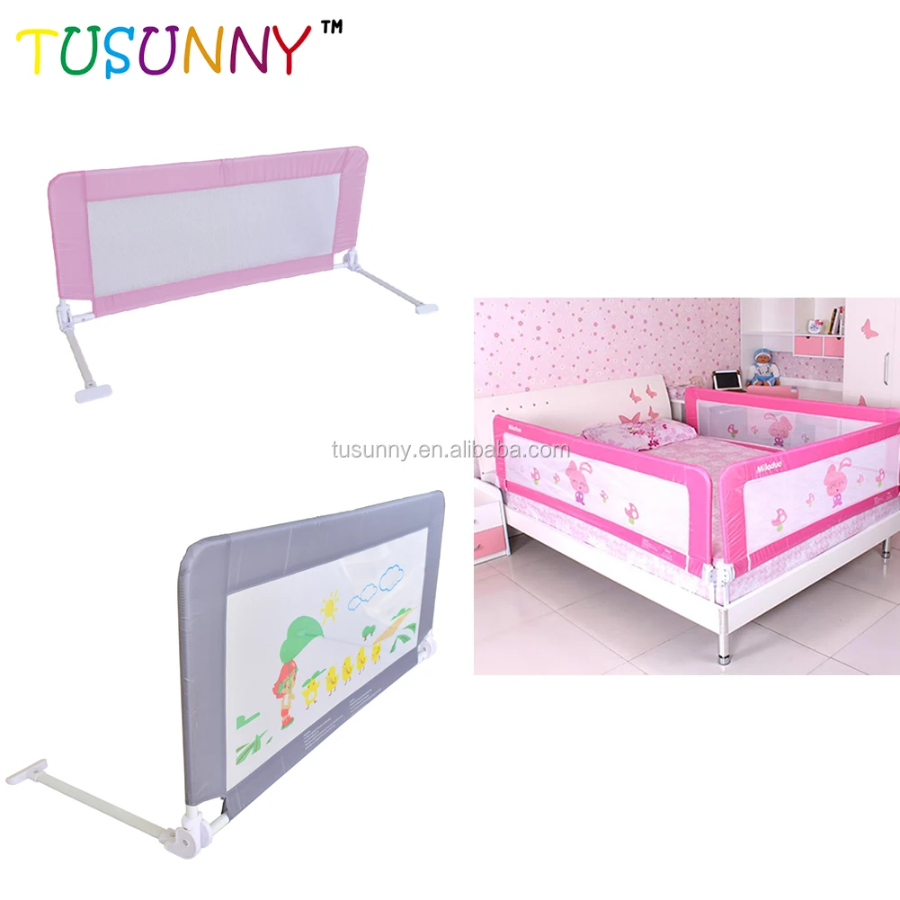 Folding Plastic Bed Rail For Kids Sleeping Safety Plastic Bed Fence ...