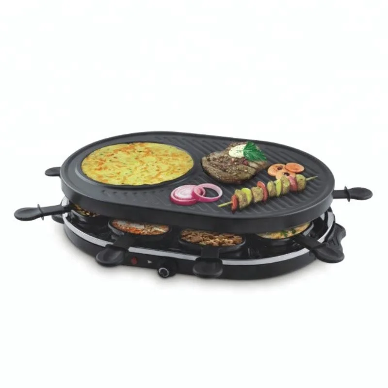 8 Persons Electric Powerful Oval Raclette Grill - CB, CE, LFGB, Rohs ...