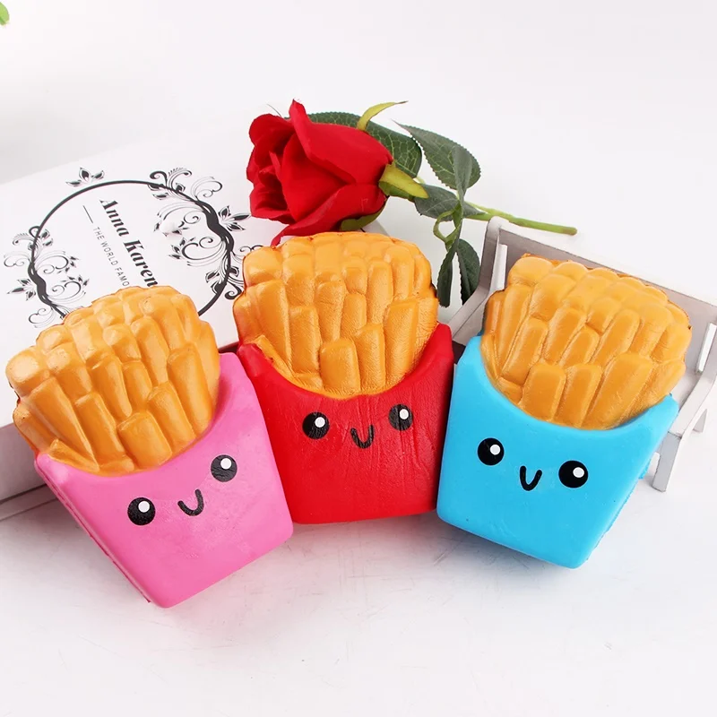 Mskwee Kawaii Squishy French Fries Slow Rising Squeeze Toy French Chips ...