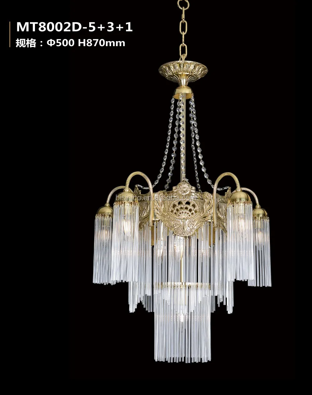 Elegant Italy Style Home Decor - Crystal Bronze Chandelier