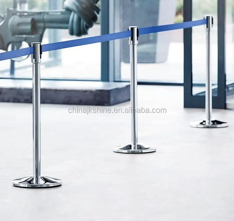 Stainless Steel Crowd Control Rope Queue Barrier,Bank Queue Line Stand ...