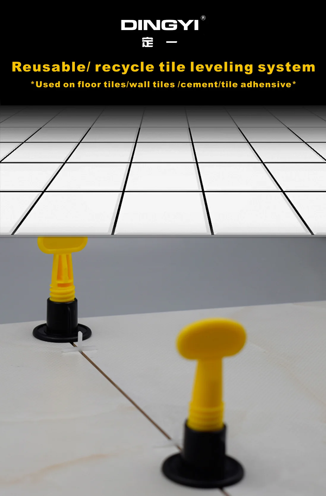 Reusable Alignment Spacers Tile Installation Tool Tile Leveling System ...