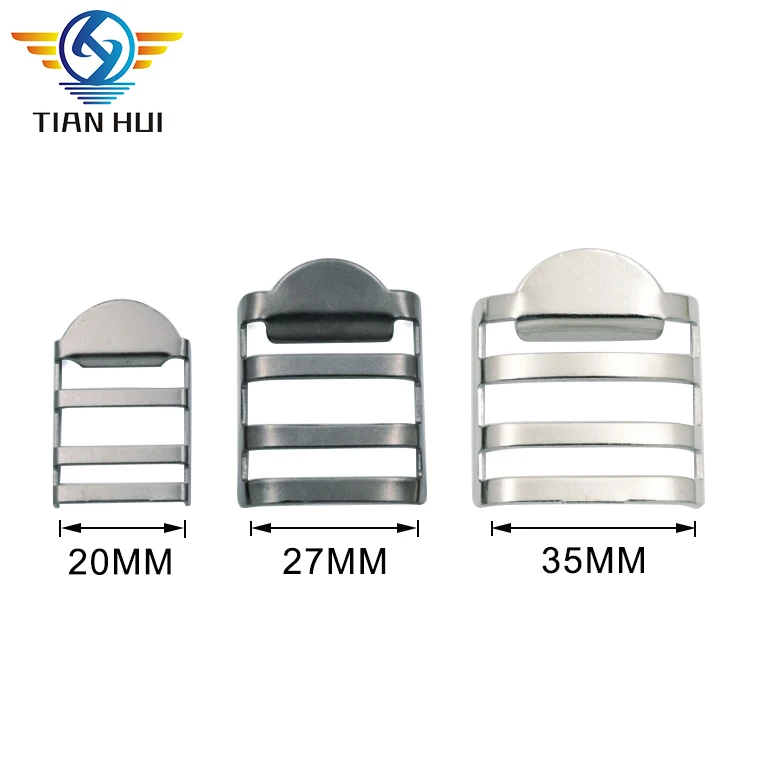 Metal Iron Ladder Lock Buckle for Backpack Webbing Adjust
