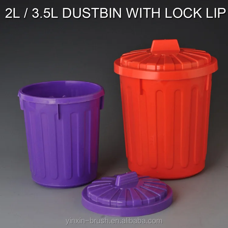 2l/3.5l Table Dustbin,Mini Plastic Dustbin With Lid - Buy Mini Plastic ...