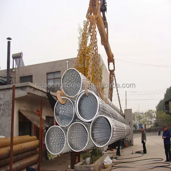 Galvanized Steel Water Borehole Bridge Slot Screen/blind Casing Screen ...