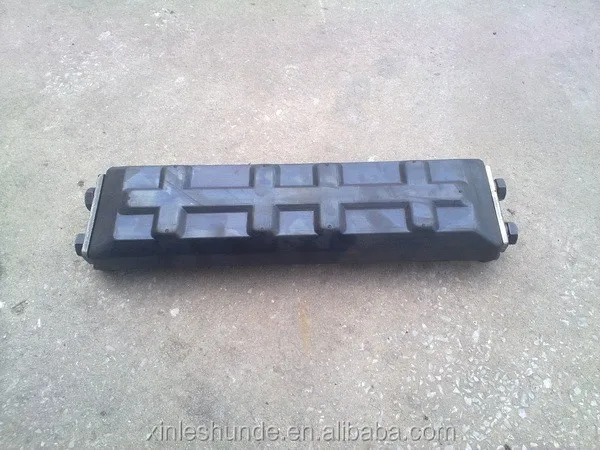 Excavator Rubber Crawler Pad Follow Me To The Rubber Track Pad Factory ...