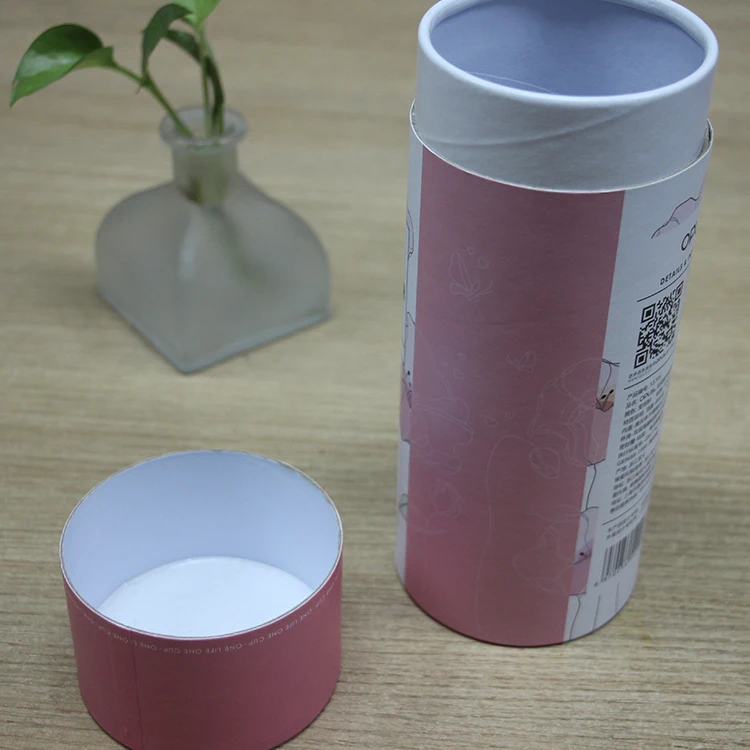 Cylinder Gift Packaging Box Tumbler Packaging Cardboard Round Box For ...