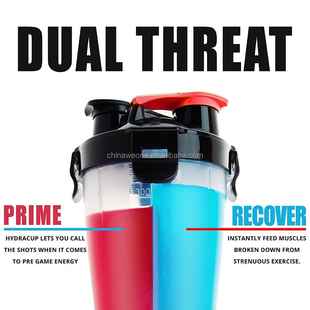 2 In 1 Shaker Dual Shaker - Best Bpa Free Sports Water Bottle With ...