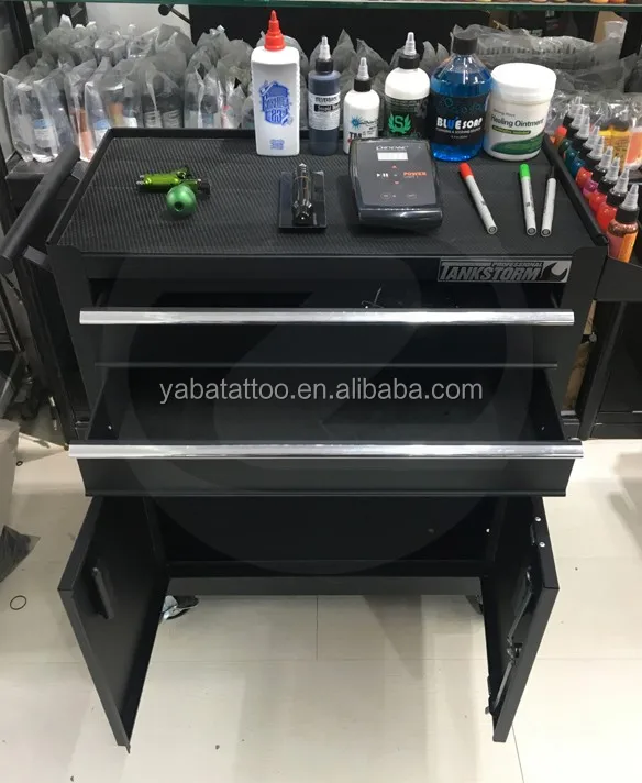 Durable Tattoo Tool Box Cabinet - Multifunctional Beauty Work Station ...