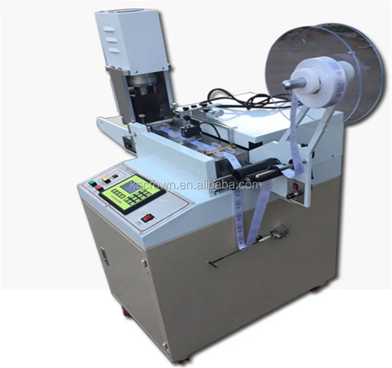 Cotton Barcode Satin Ultrasonic Label Cutting Machine Fast Speed ...