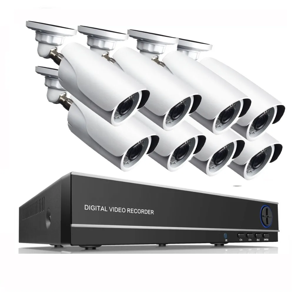 4 CH AHD DVR Kit - Home Security HD 1080P CCTV Camera