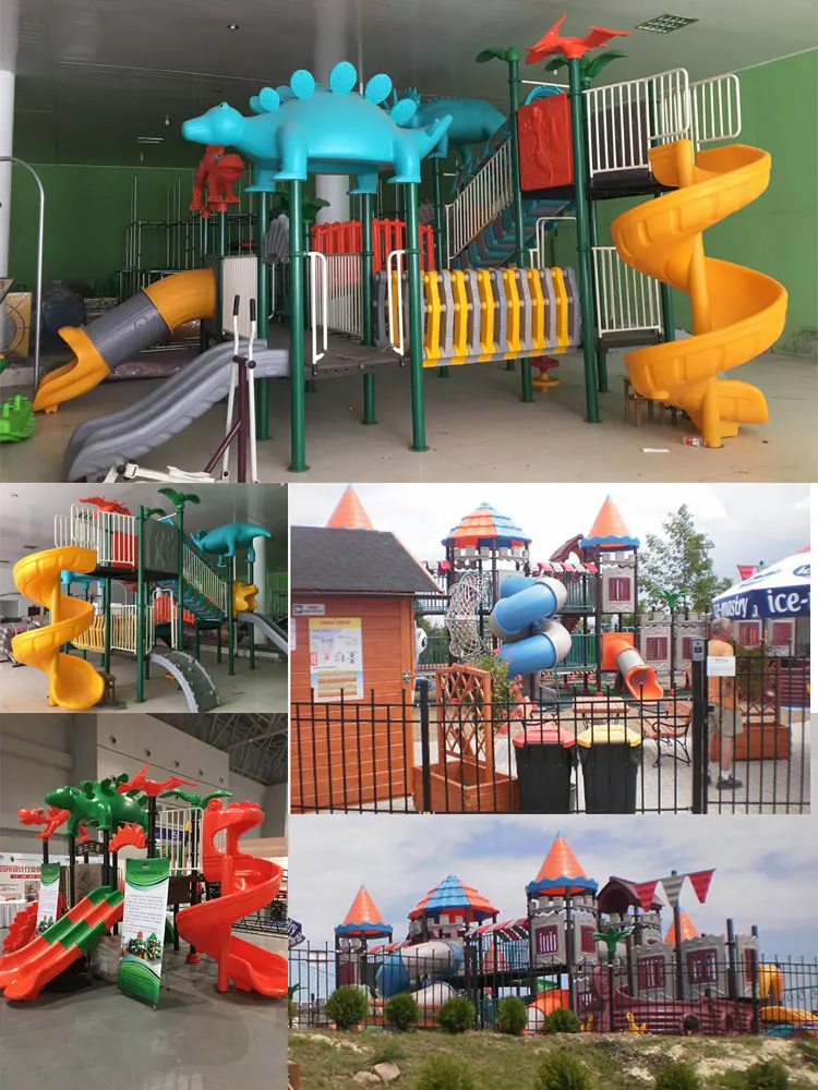 Children Loved Outdoor Playground Multi Play Slides Of Wisdom Series ...