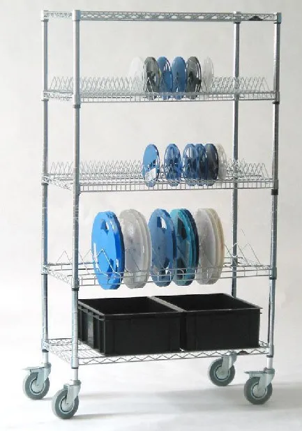 Esd Pcb Storage Cart/ Smt Carrier Tape Trolley For Storage Pcb ...