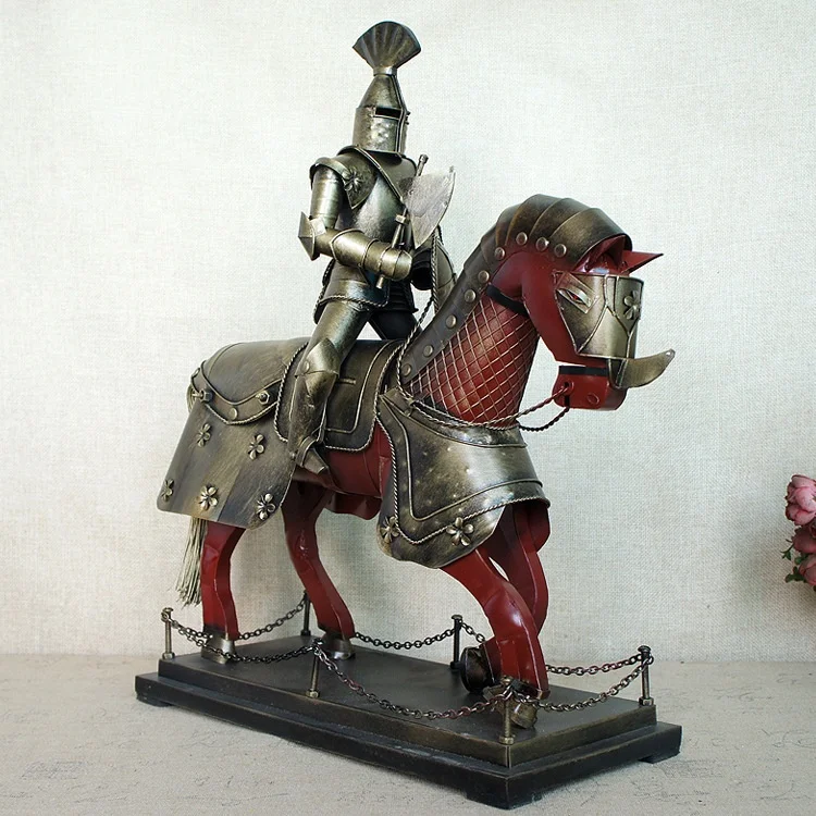 Metal Crafts European Medieval Armor Knight Model Decorations Iron ...