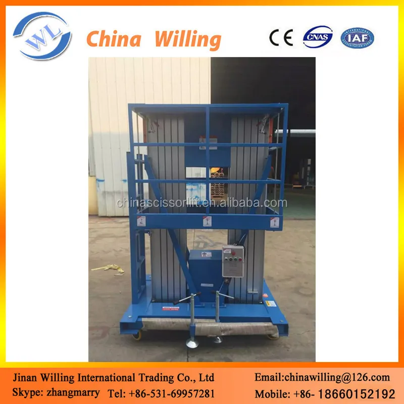 High Rise Window Cleaning Equipment Telescopic Hydraulic Man Lift - Buy ...