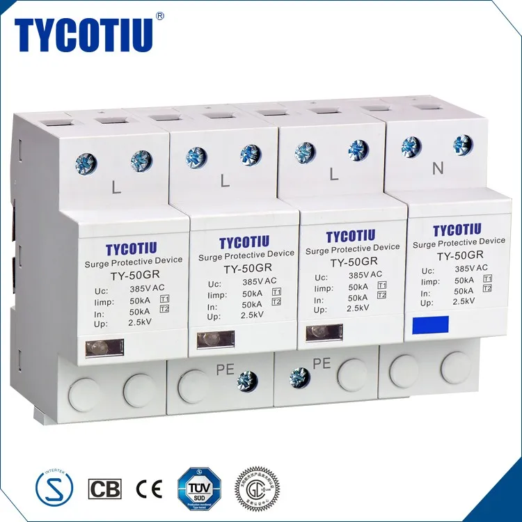 TYCOTIU Alta Calidad AC SPD Pararrayos Pararrayos CE TUV Certificación