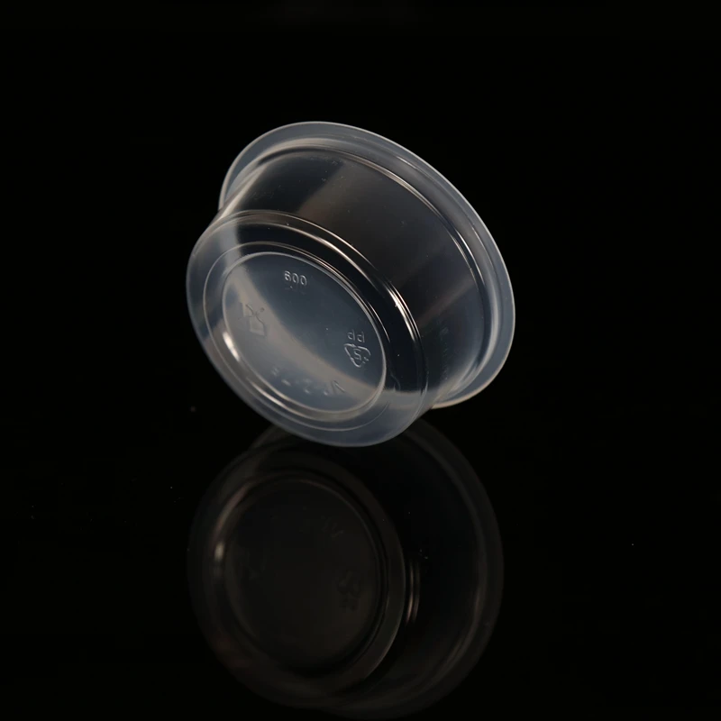 2oz PP Small Disposable Food Grade Plastic Clear Pudding Containers ...