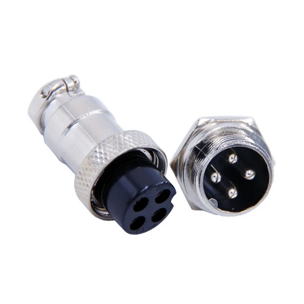GX16 4-Pin Male & Female Circular Connector for Car Camera OEM