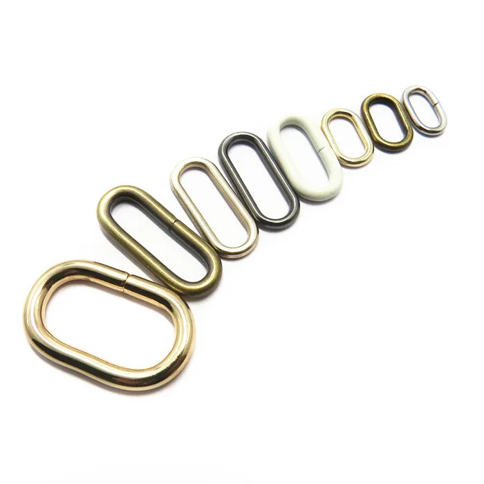 Customized Eco-friendly Oval Metal Ring Adjustable Strap Metal Hoop ...