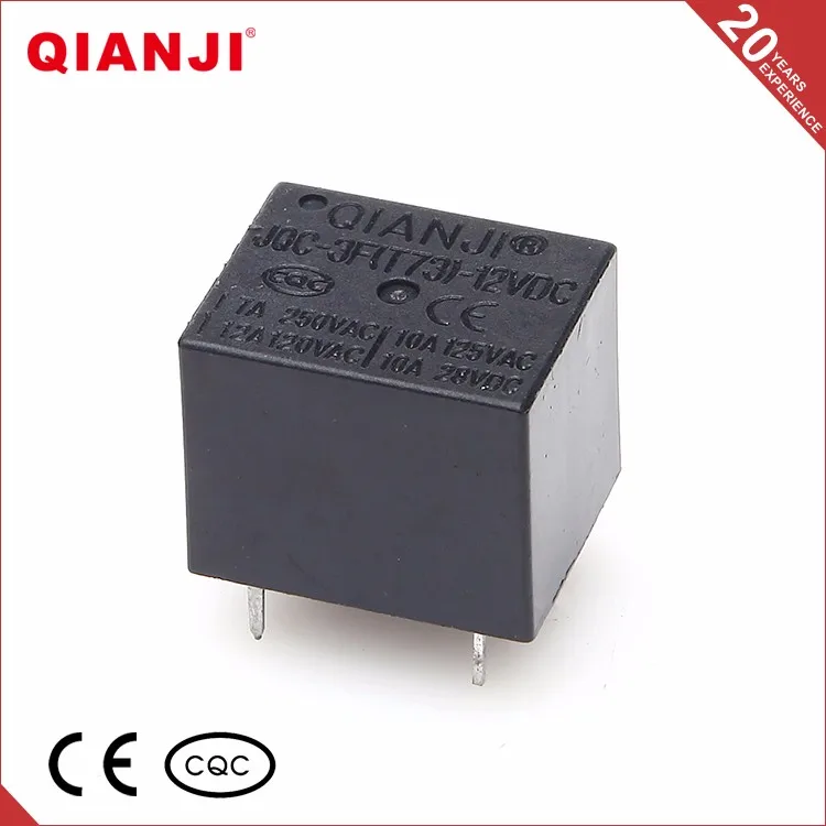 QIANJI electromagnetic Mini PCB Power relay JQC-3F (T73) relay 12 V 5 ...