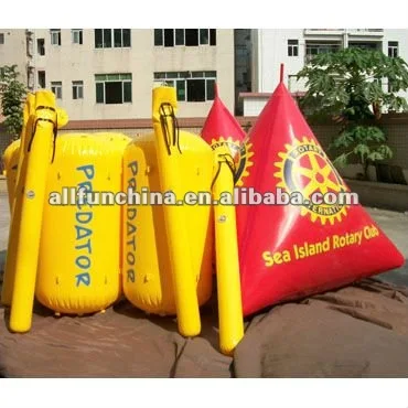 Inflatable Floating Buoy In Cube Cylinder Tube Pyramid Triangular Shape ...