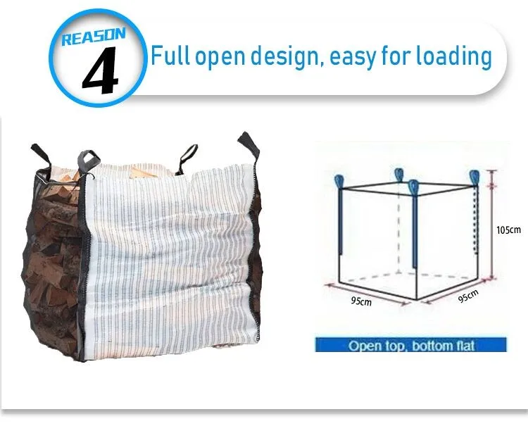 Vented Big Bag - 1000kg Firewood Mesh Bag - Durable & Breathable