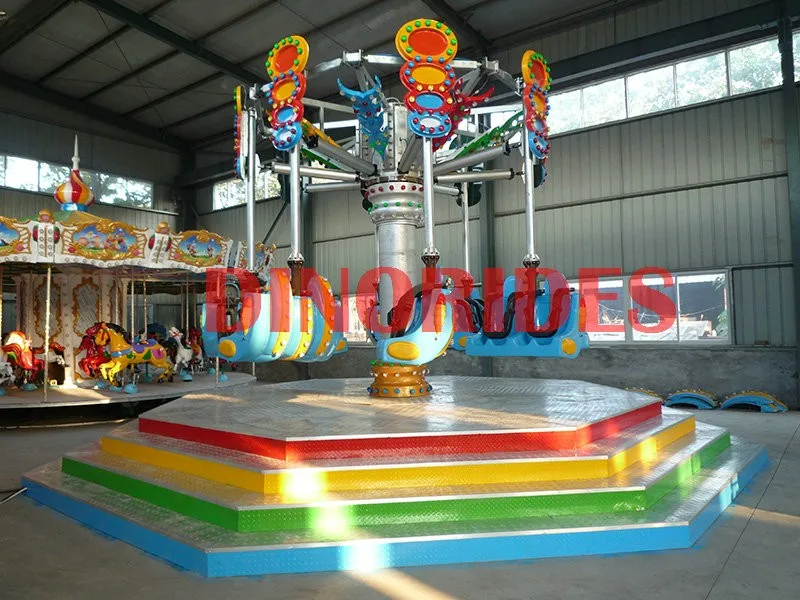 Extreme Funfair Ride Spiral Jet Rides Air Shooting Ride For Children ...