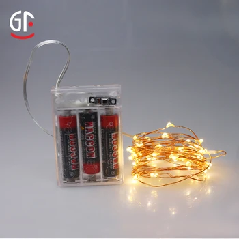 Home Decor Battery Operated Flashing 4.5v Micro Led Copper Wire String ...