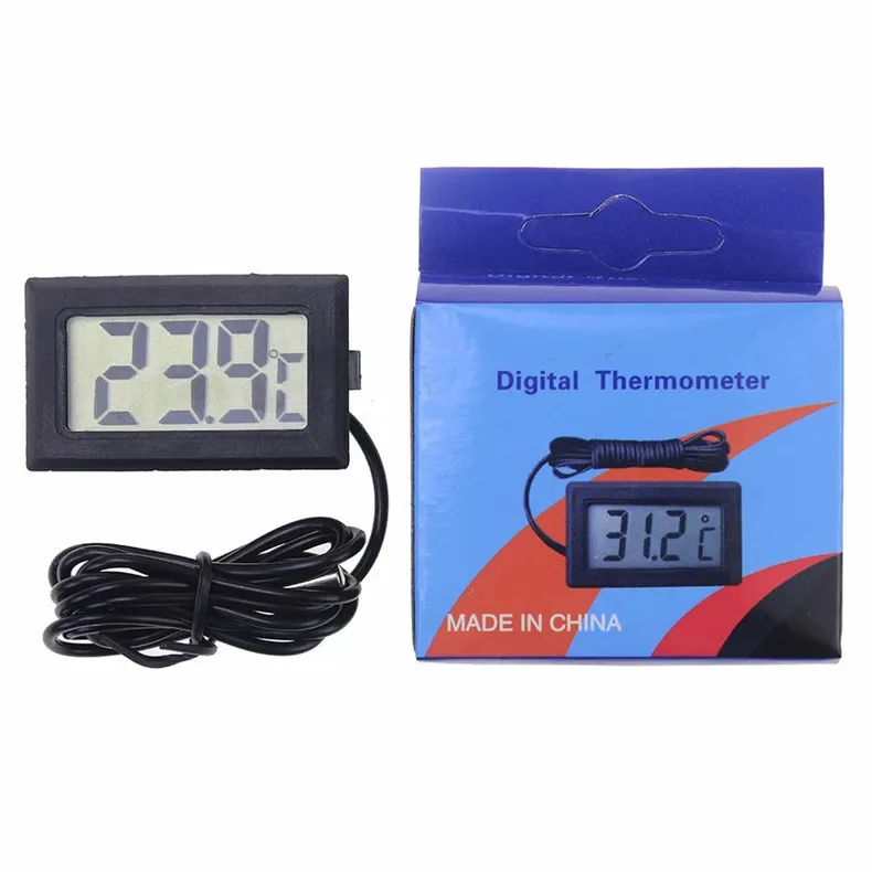 Waterproof Embedded Digital Fridge Freezer Temperature Meter Lcd ...