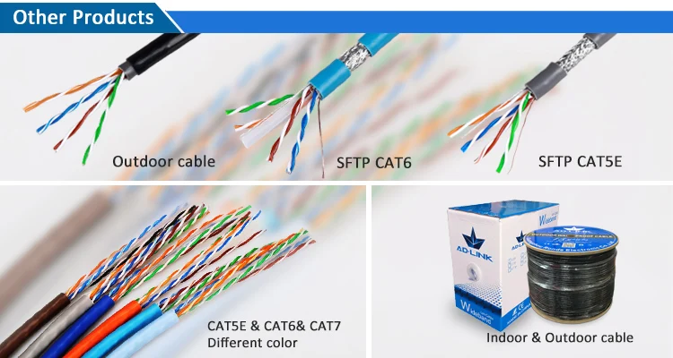 Lan Cable Cat4 Cat5e 4pr Stranded Solid Cable 100m 305m
