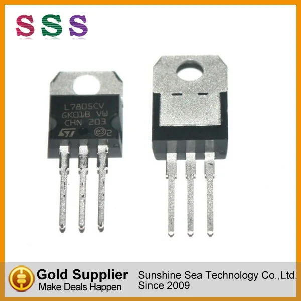 ( regulador de voltaje ic) l7805cv l7805 del transistor-Circuitos ...