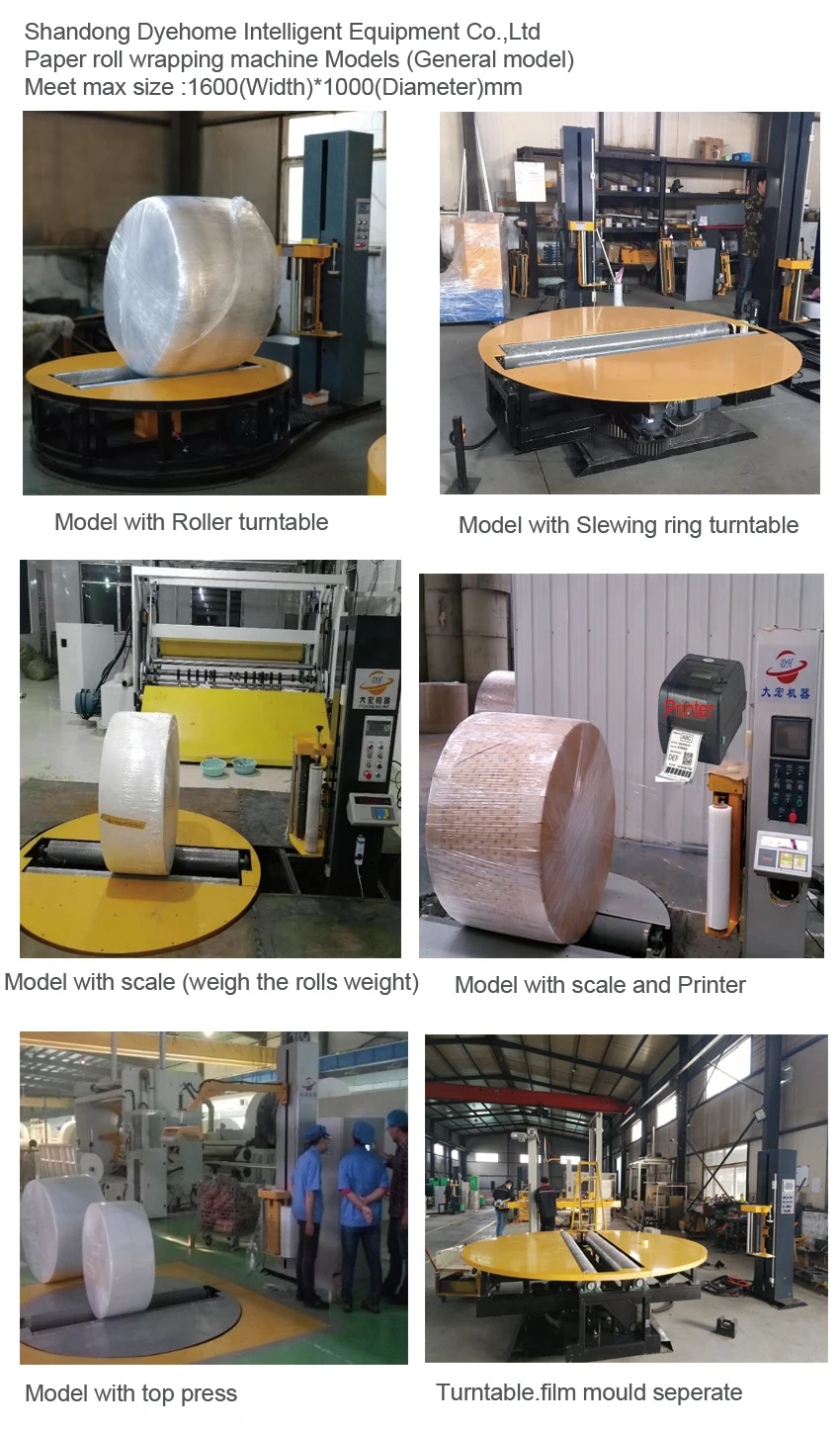 Reel Wrapper/paper Roll Wrapping/cylindrical Stretch Film Wrapping ...