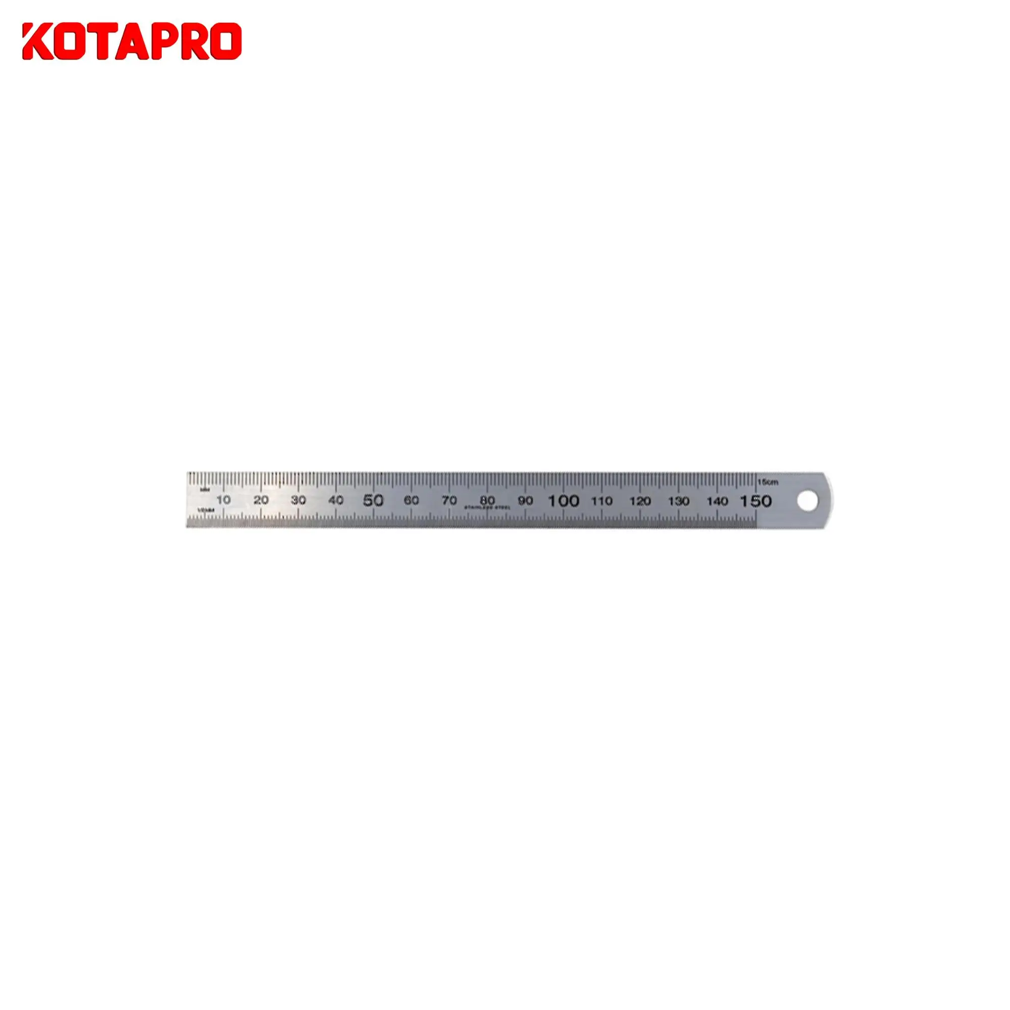 15cm 20cm 30cm Oem Metric Inch Scale Logo Stainless Steel Metal Scale ...