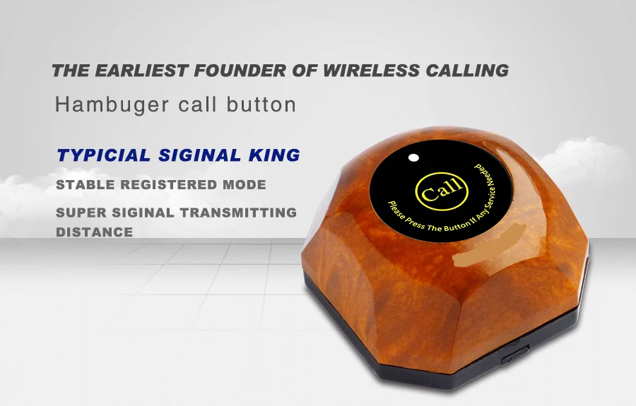 Restaurant Kitchen Equipment Wireless Waiter Button Food Caller Hamburg ...