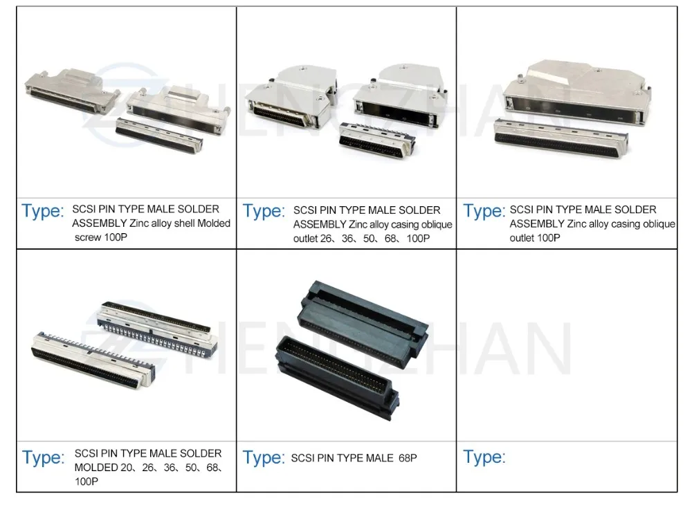Scsi 1 2 External Cable Half Pitch 50 Male To 50 Centronic Male Scsi ...