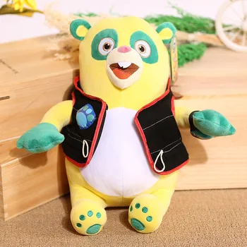 Super Soft Happy Doll Yellow Spy Panda Wearing Vest Characters Stuffed ...