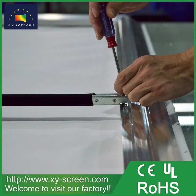 Xyscreen Zero Edge 160 Inch Deluxe Narrow Fixed Frame Projector Screen ...