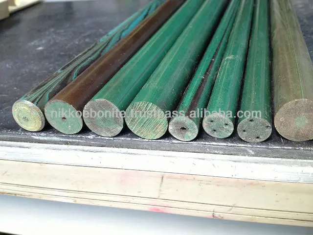 Unpolished 22 Mm Dia. Hard Rubber Rod for Tobacco Pipes