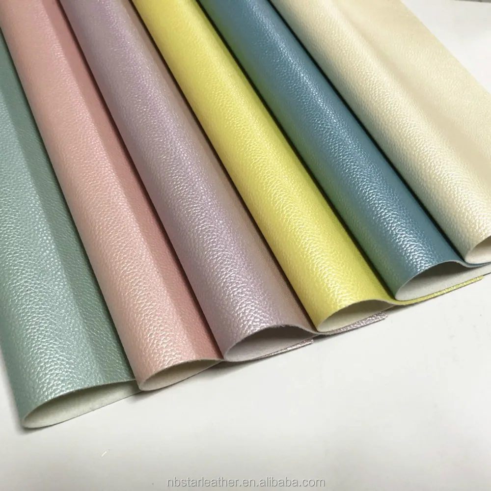 Summer Pearlized Litchi Pattern Pu Leather For Making Lady Shoe - Buy ...