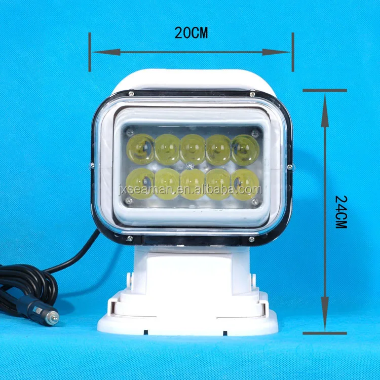 50w 5000lumen 360 Degree Led Remote Control Search Light Spot For Suv ...