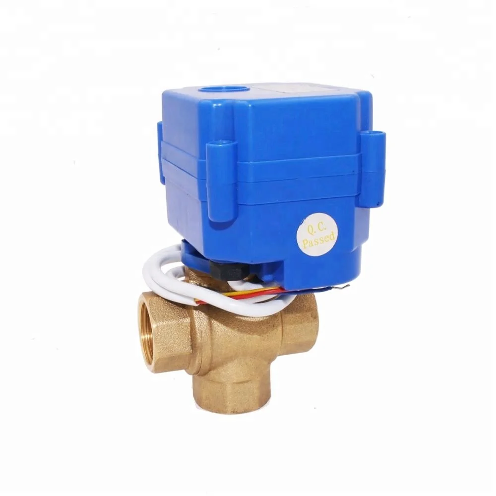 Small 3 Way Motorized Automatic Ball Valve 3 Way Automatic Ball Valve ...