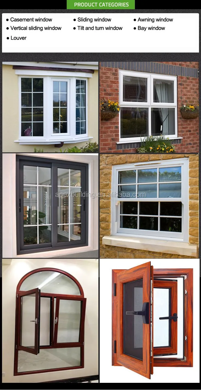 China Suppliers Customized Hung Window White Slide Up Vertical Sliding ...