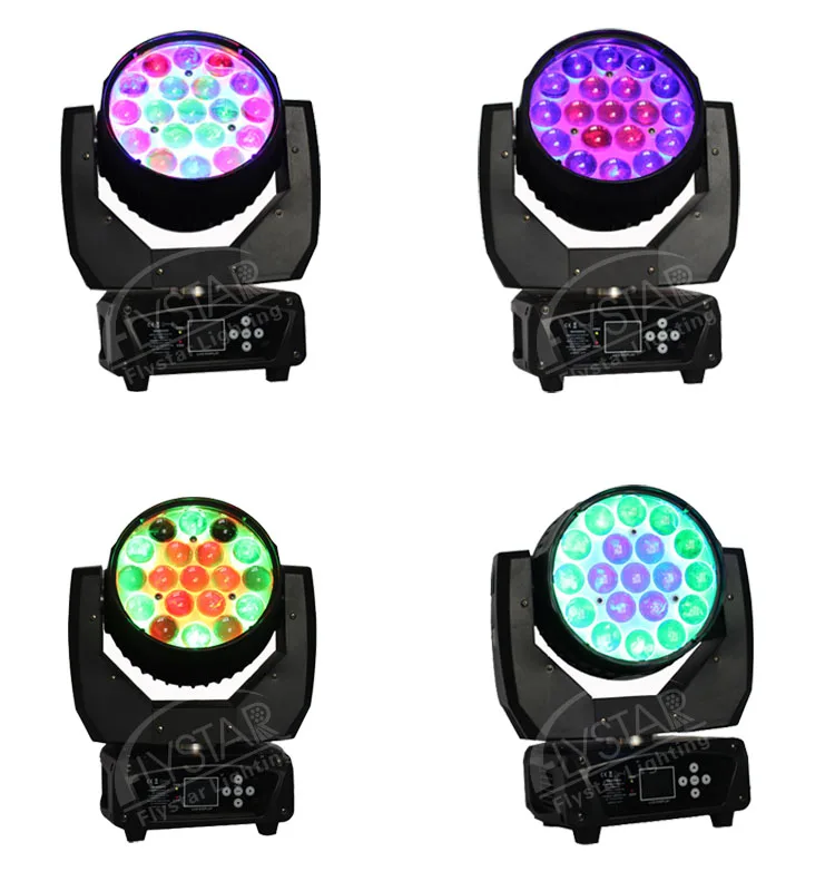 Guangzhou Flystar Lighting Led Moving Head 19x15W RGBW LED Beam Wash ...