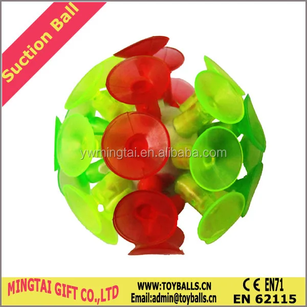 Assorted Color Suction Ball - Fun Flashing Toys for Kids