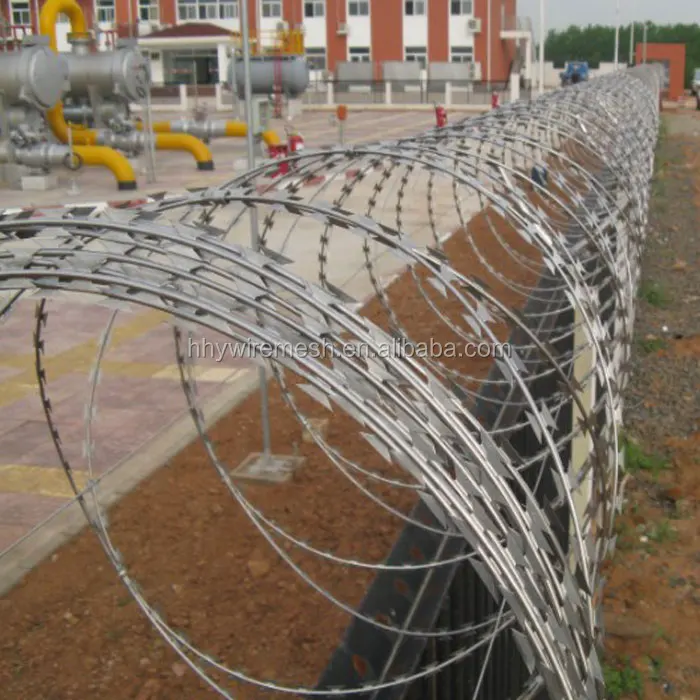 High Security Concertina Razor Wire Galvanized Razor Barbed Wire ...